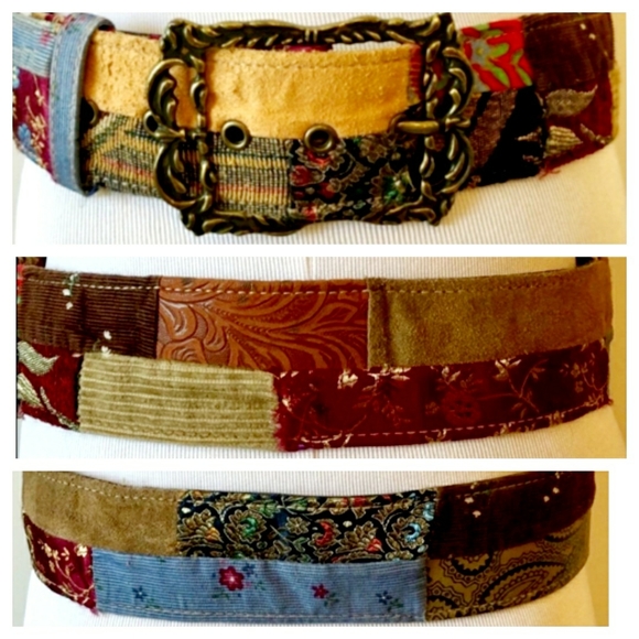 Private Label | Accessories | Vintage Multipatchwork Boho Style Belt ...